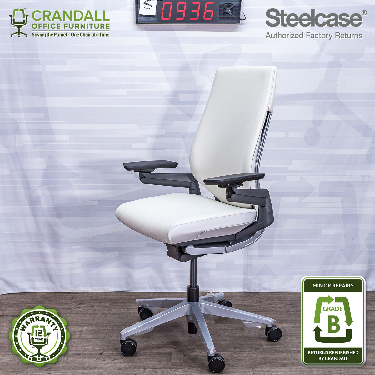S-0936 - Steelcase Gesture - Grade B – Crandall Office Furniture