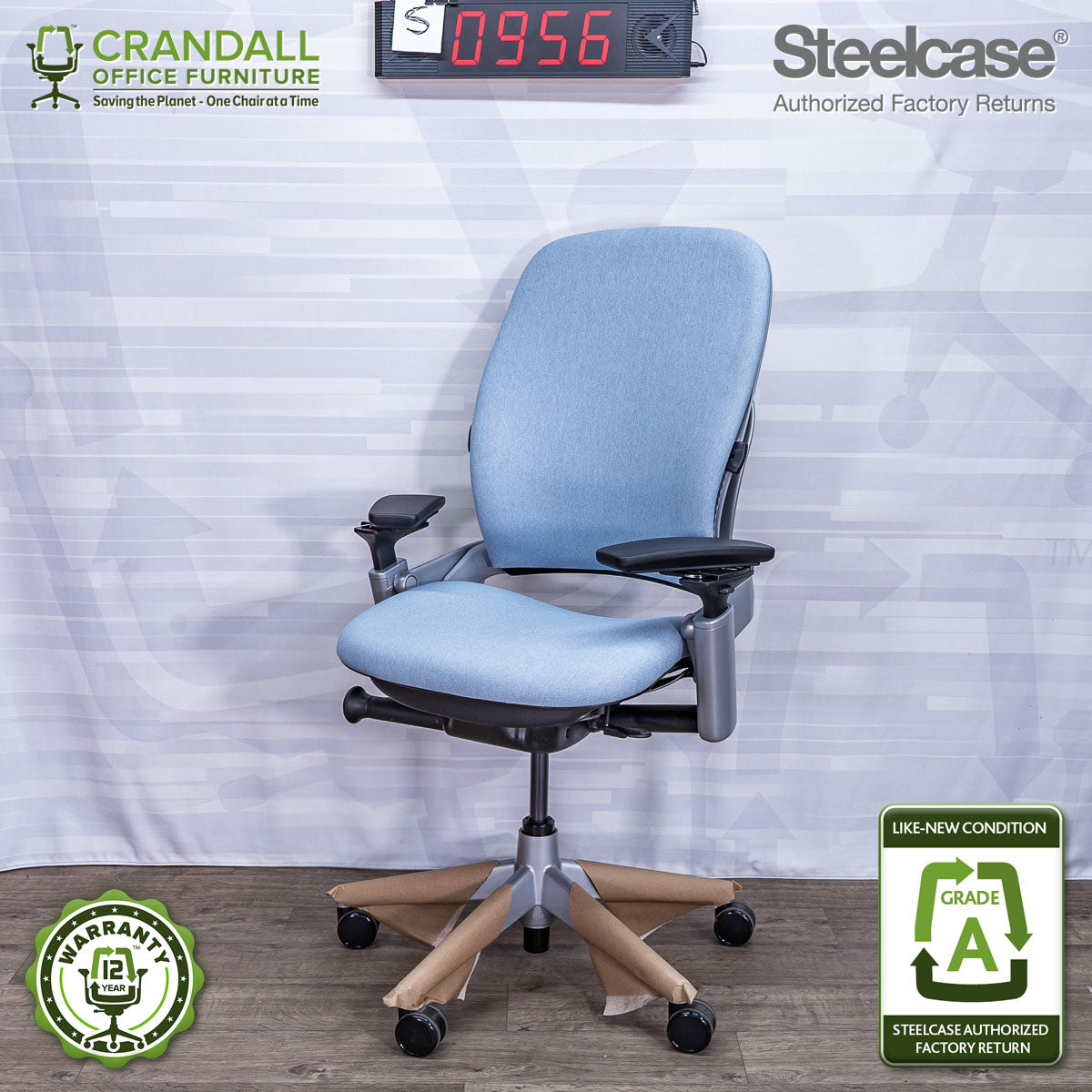 S-0956 - Steelcase V2 Leap - Grade A – Crandall Office Furniture