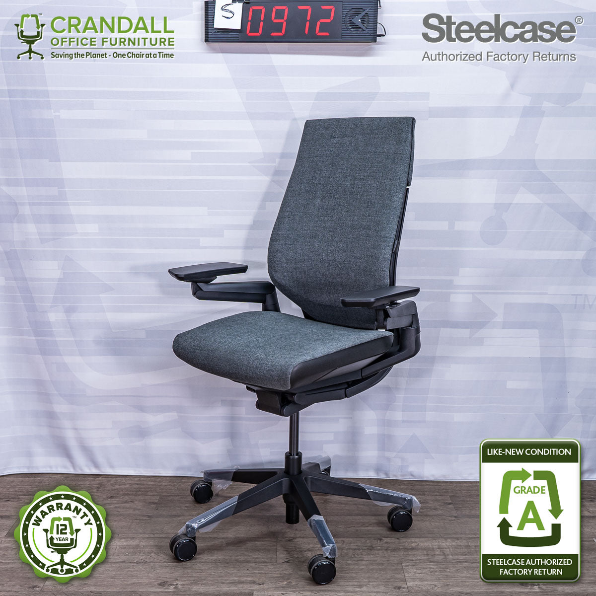 S-0972 - Steelcase Gesture - Grade A – Crandall Office Furniture