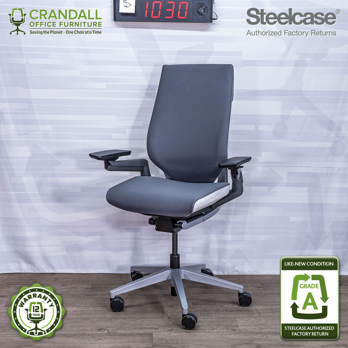 S-1030 - Steelcase Gesture - Grade A – Crandall Office Furniture