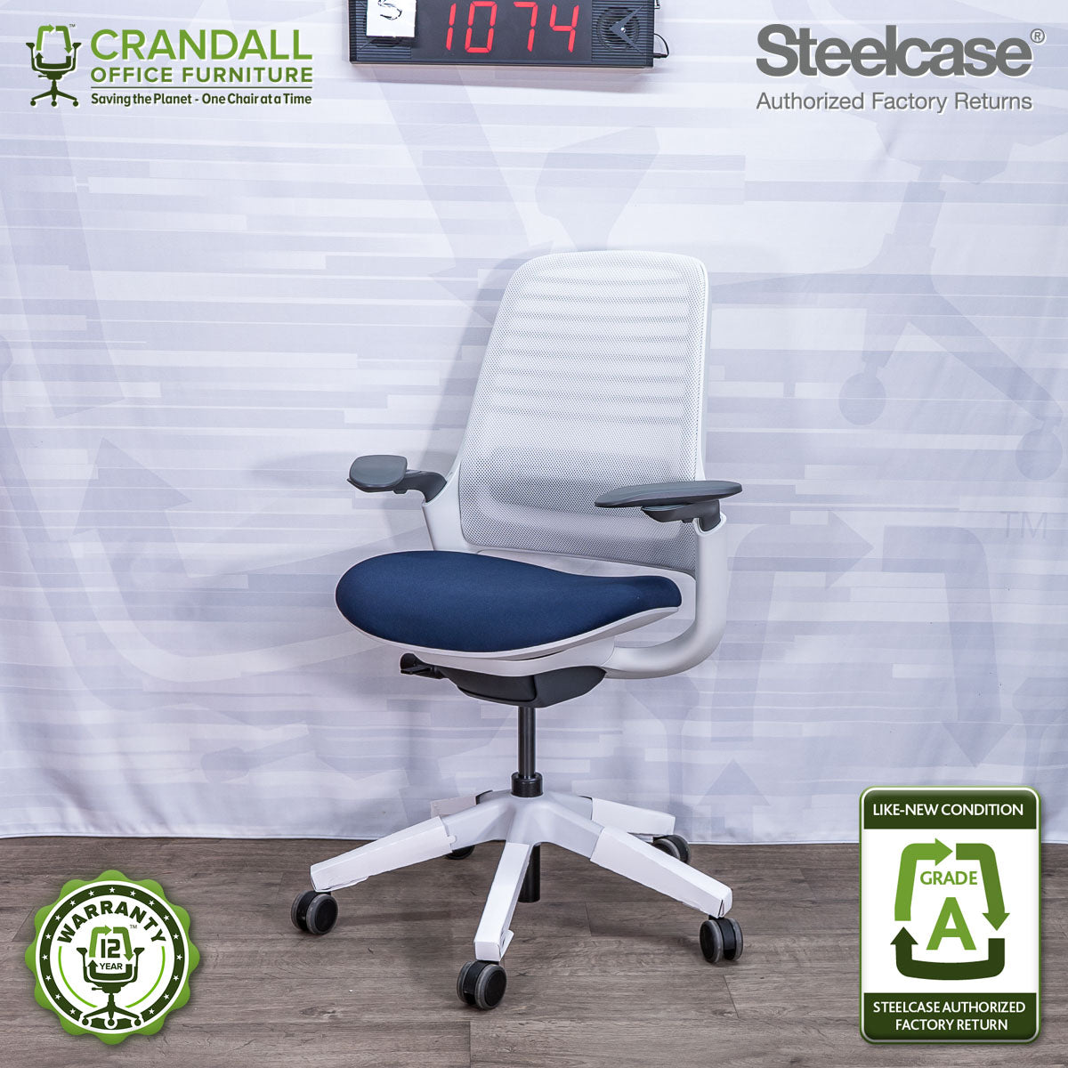 S-1074 - Steelcase Series 1 - Grade A – Crandall Office Furniture