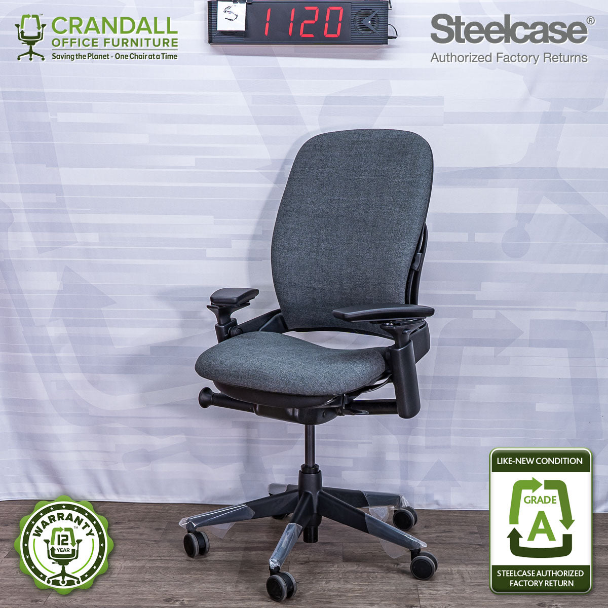 S-1120 - Steelcase V2 Leap - Grade A – Crandall Office Furniture