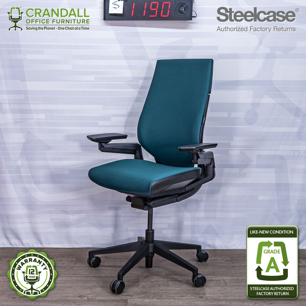 S-1190 - Steelcase Gesture - Grade A – Crandall Office Furniture