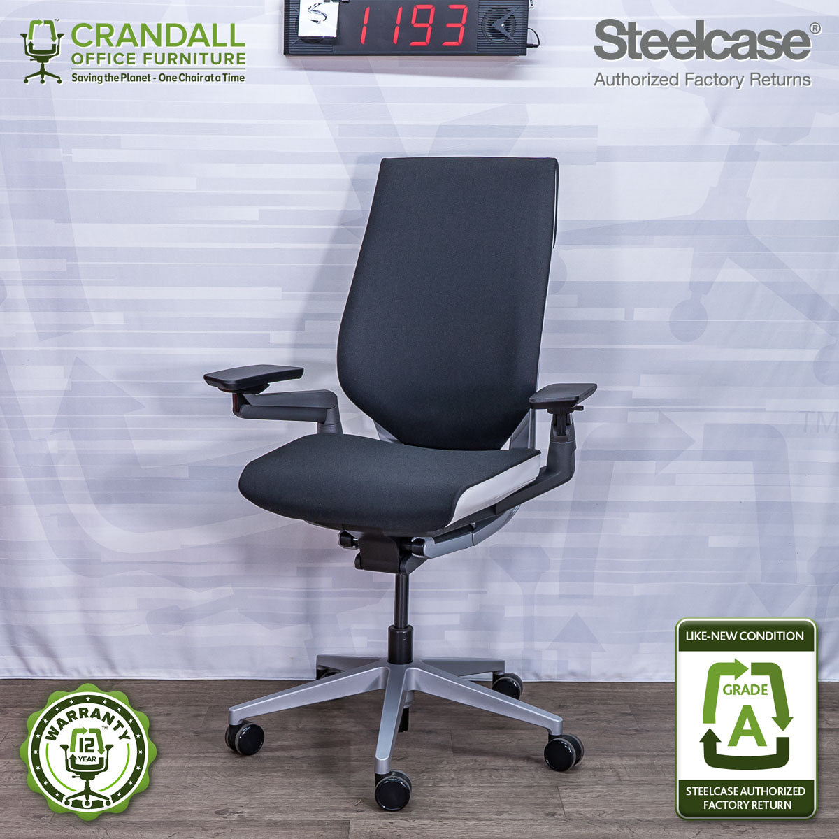 S-1193 - Steelcase Gesture - Grade A – Crandall Office Furniture