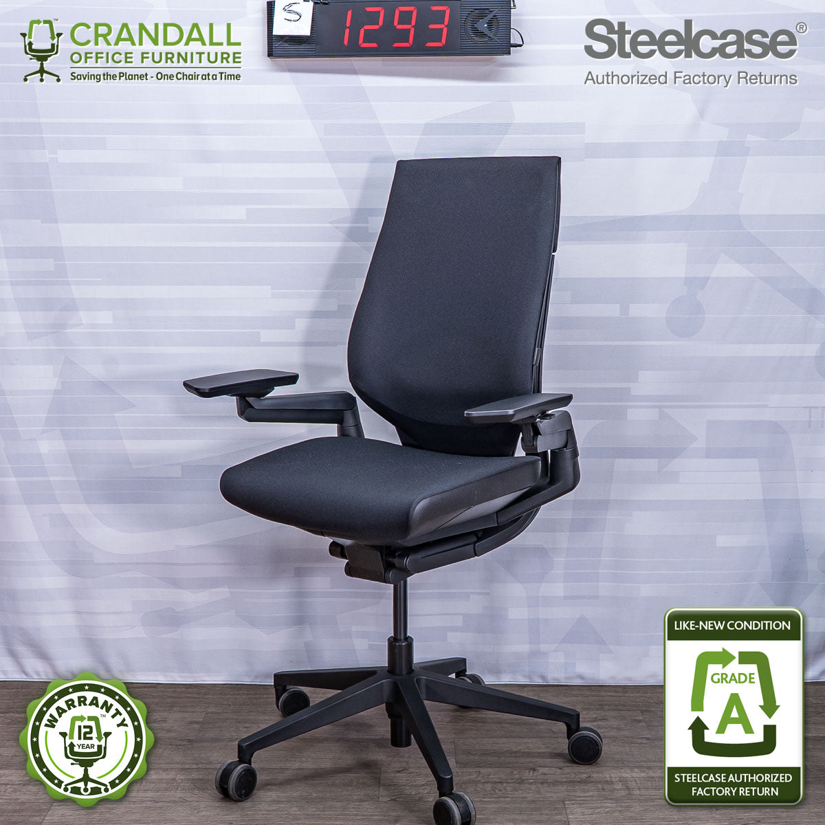 S-1293 - Steelcase Gesture - Grade A – Crandall Office Furniture