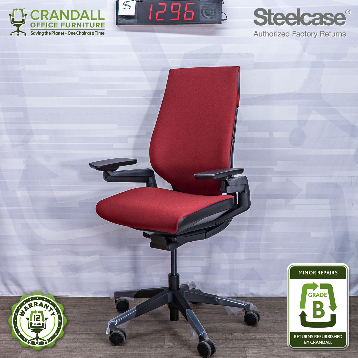 S-1296 - Steelcase Gesture - Grade B – Crandall Office Furniture