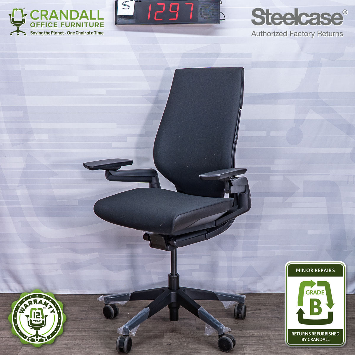 S-1297 - Steelcase Gesture - Grade B – Crandall Office Furniture