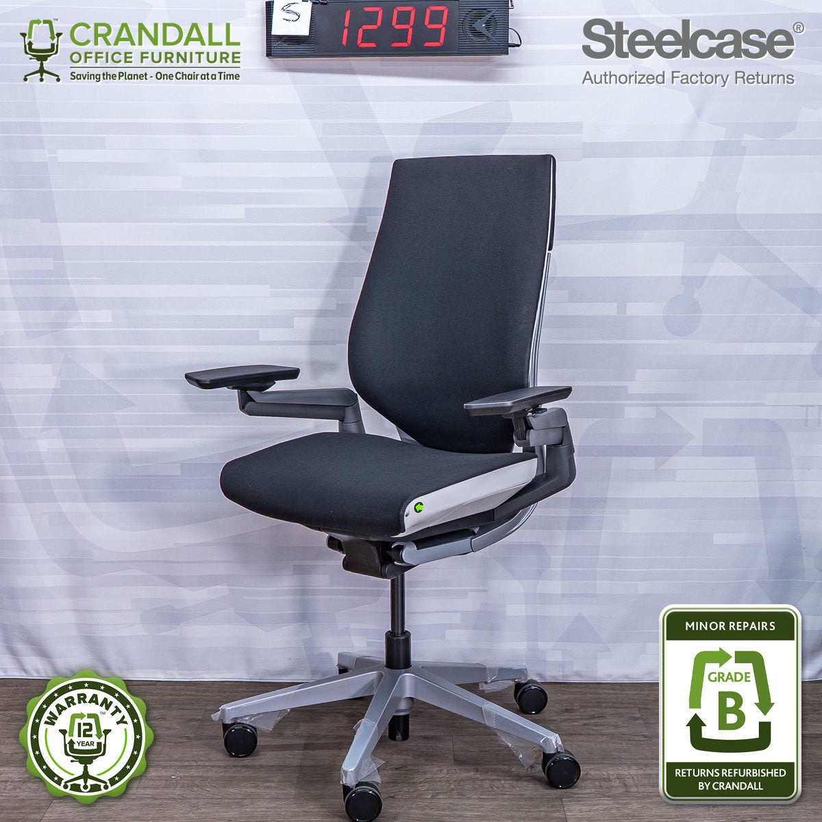 S-1299 - Steelcase Gesture - Grade B – Crandall Office Furniture