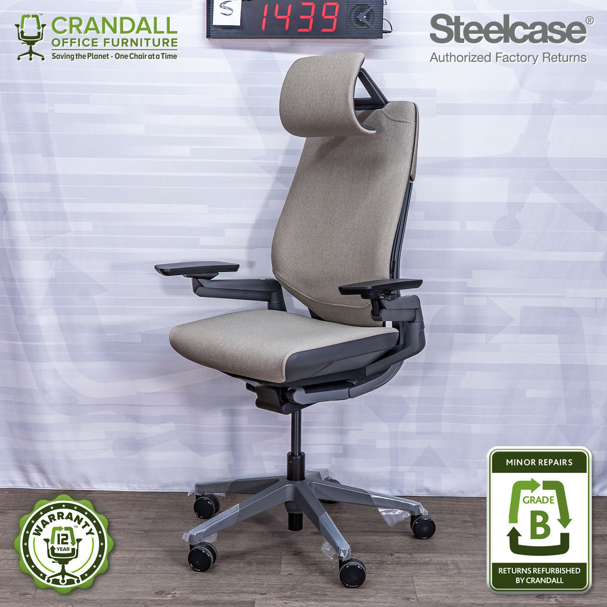 S-1439 - Steelcase Gesture - Grade B – Crandall Office Furniture