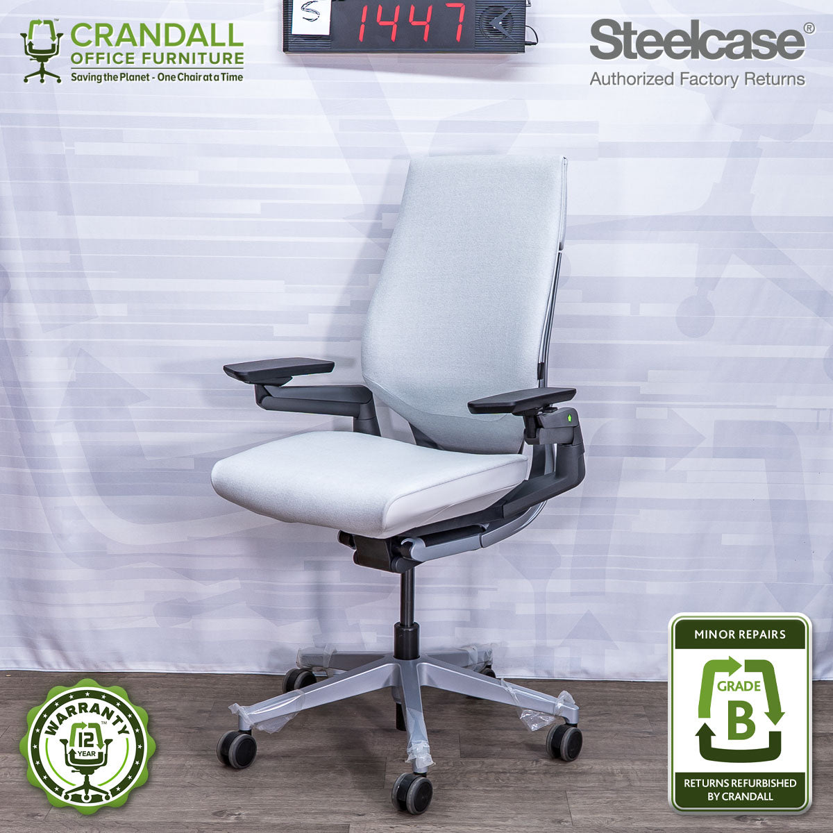 S-1447 - Steelcase Gesture - Grade B – Crandall Office Furniture