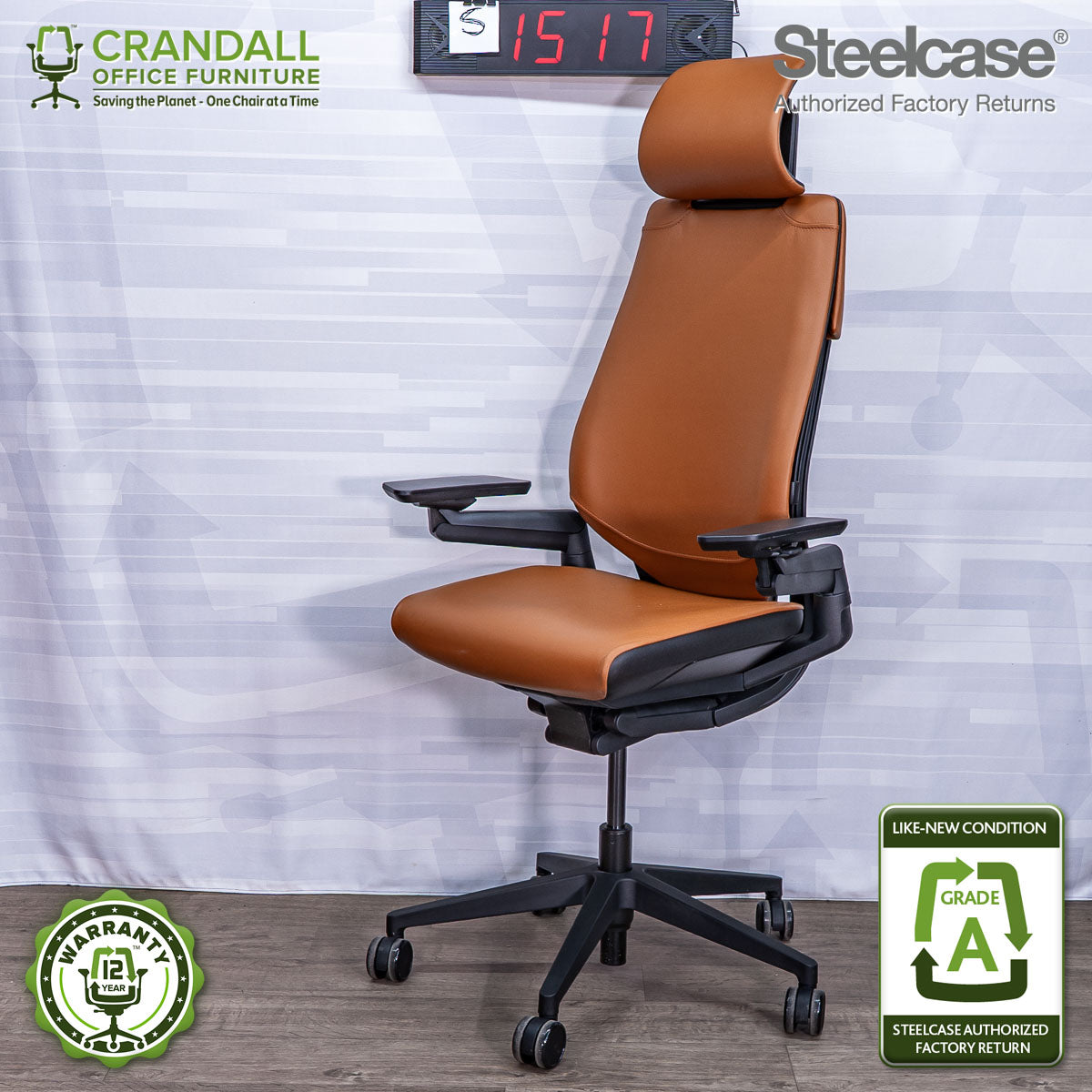 S-1517 - Steelcase Gesture with Headrest - Grade A – Crandall Office ...