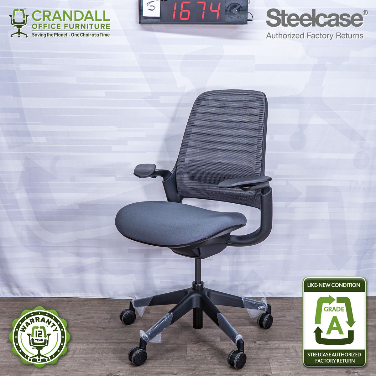 S-1674 - Steelcase Series 1 - Grade A – Crandall Office Furniture