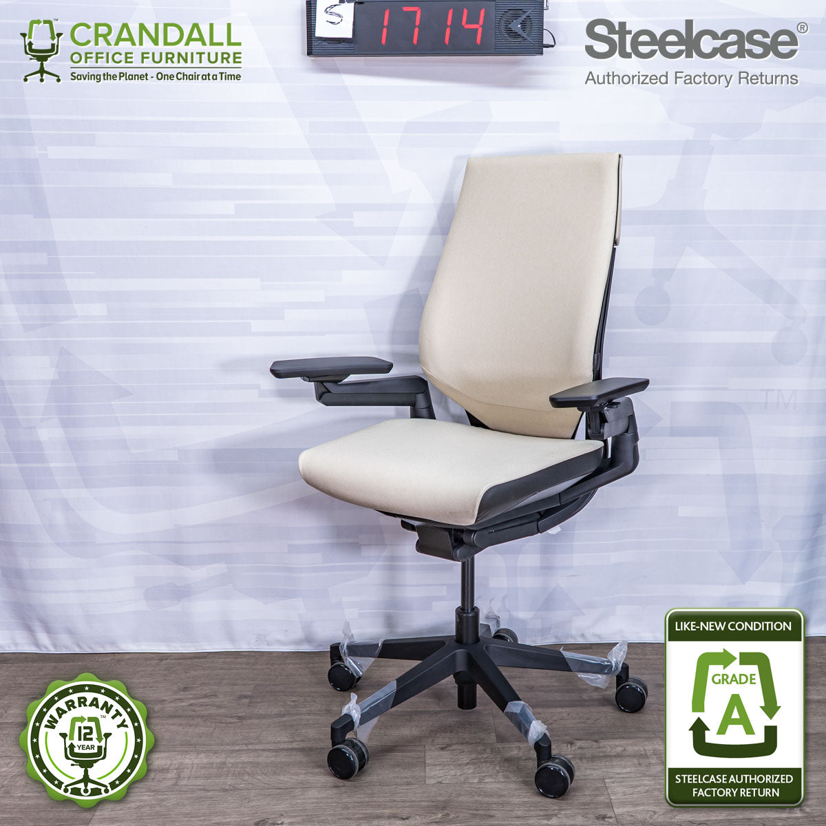 S-1714 - Steelcase Gesture - Grade A – Crandall Office Furniture