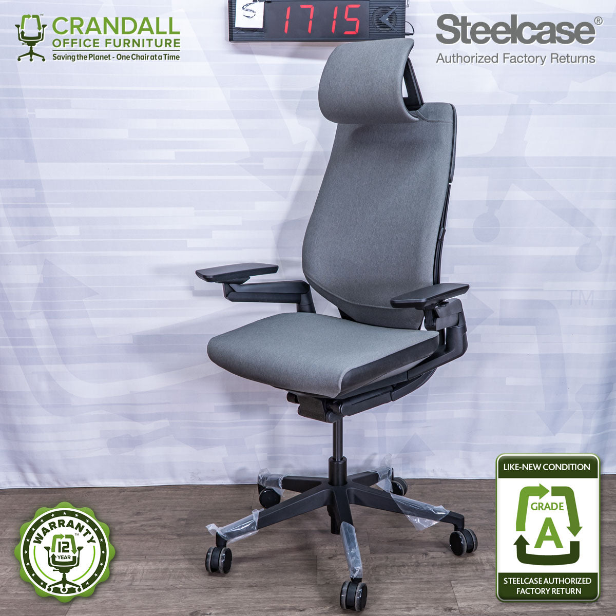 S-1715 - Steelcase Gesture with Headrest - Grade A – Crandall Office ...