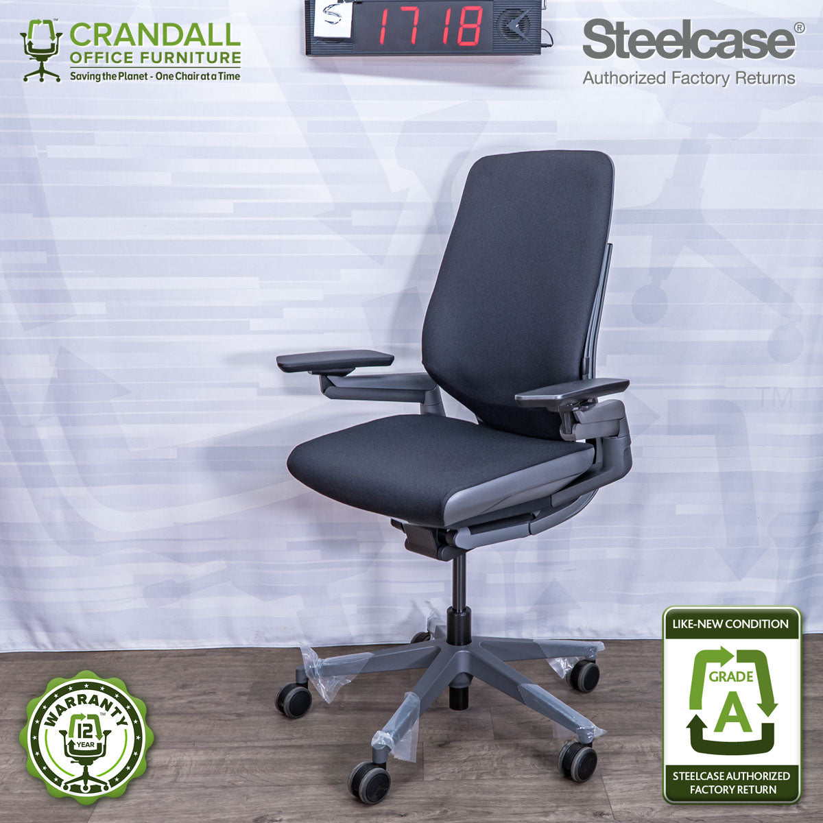 S-1718 - Steelcase Gesture - Grade A – Crandall Office Furniture