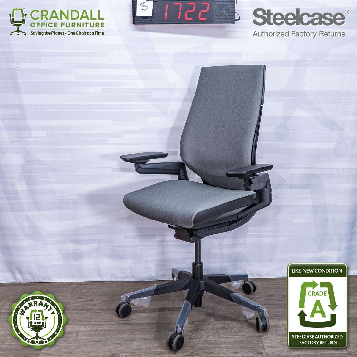 S-1722 - Steelcase Gesture - Grade A – Crandall Office Furniture