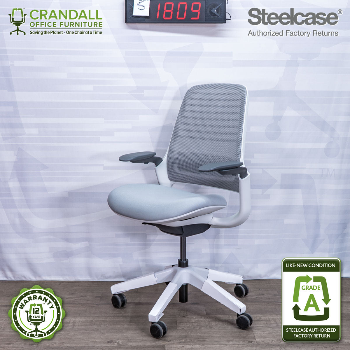 S-1809 - Steelcase Series 1 - Grade A – Crandall Office Furniture