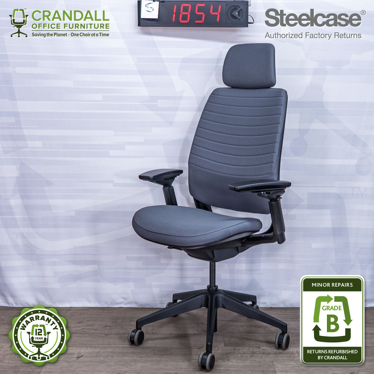S-1854 - Steelcase Series 2 - Grade B – Crandall Office Furniture