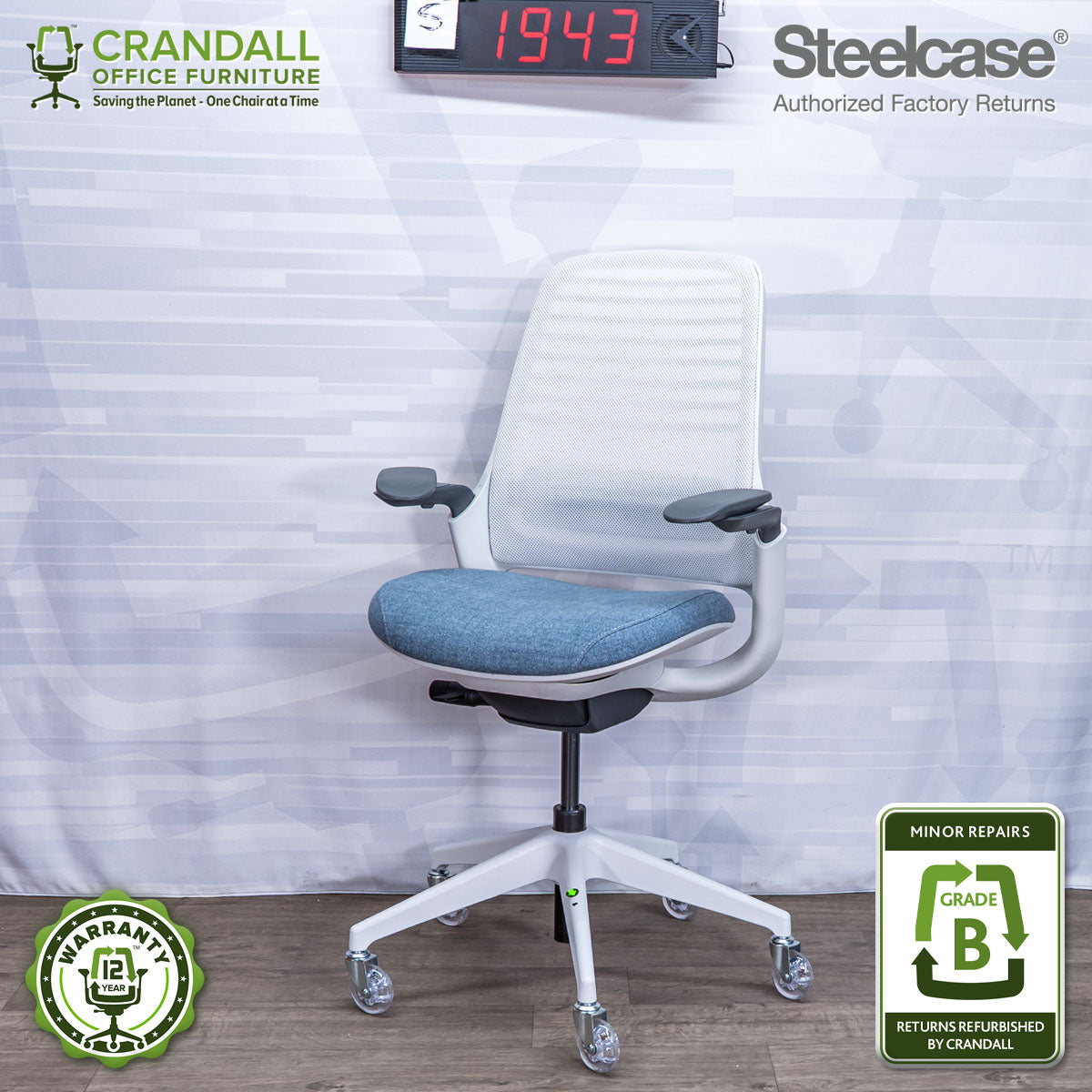 S-1943 - Steelcase Series 1 - Grade B – Crandall Office Furniture