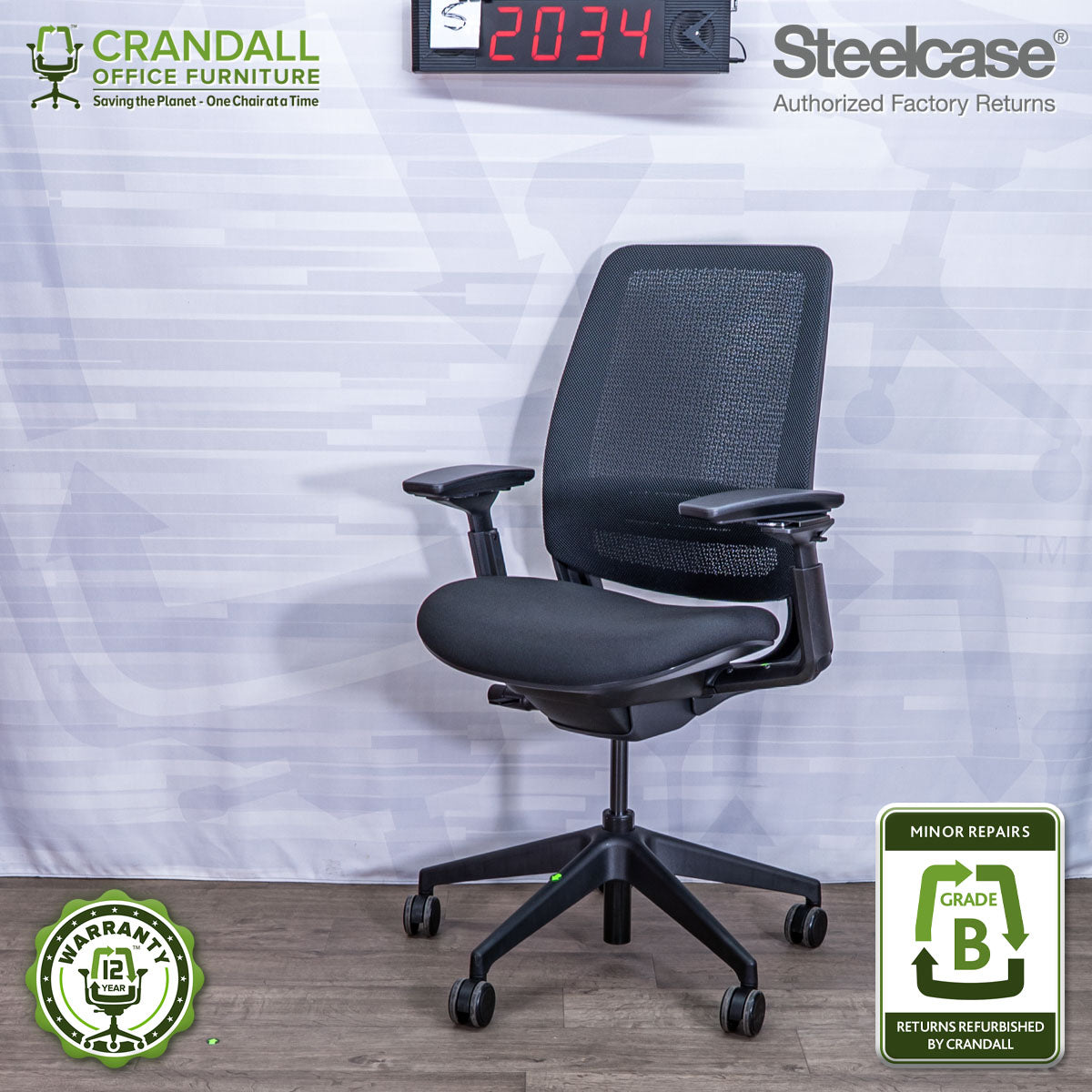 S-2034 - Steelcase Series 2 - Grade B – Crandall Office Furniture