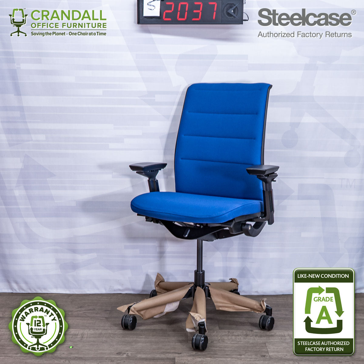 S-2037 - Steelcase V2 Think - Grade A – Crandall Office Furniture