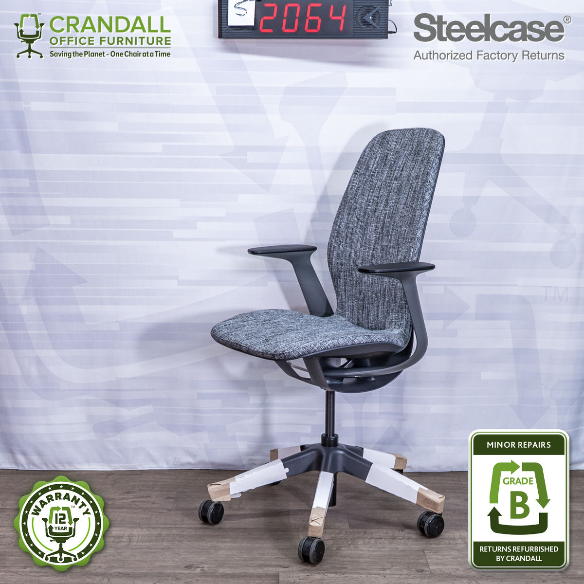 S-2064 - Steelcase Silq - Grade B – Crandall Office Furniture