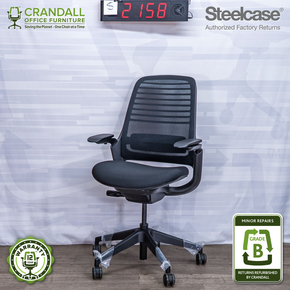 S-2158 - Steelcase Series 1 - Grade B – Crandall Office Furniture