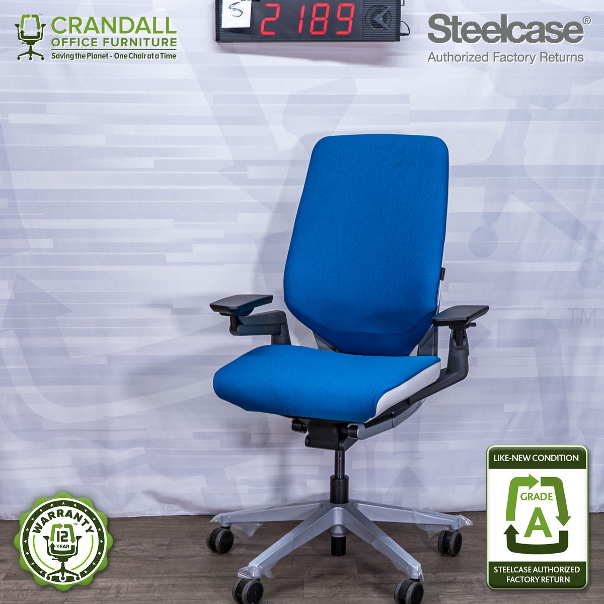 S-2189 - Steelcase Gesture - Grade A – Crandall Office Furniture
