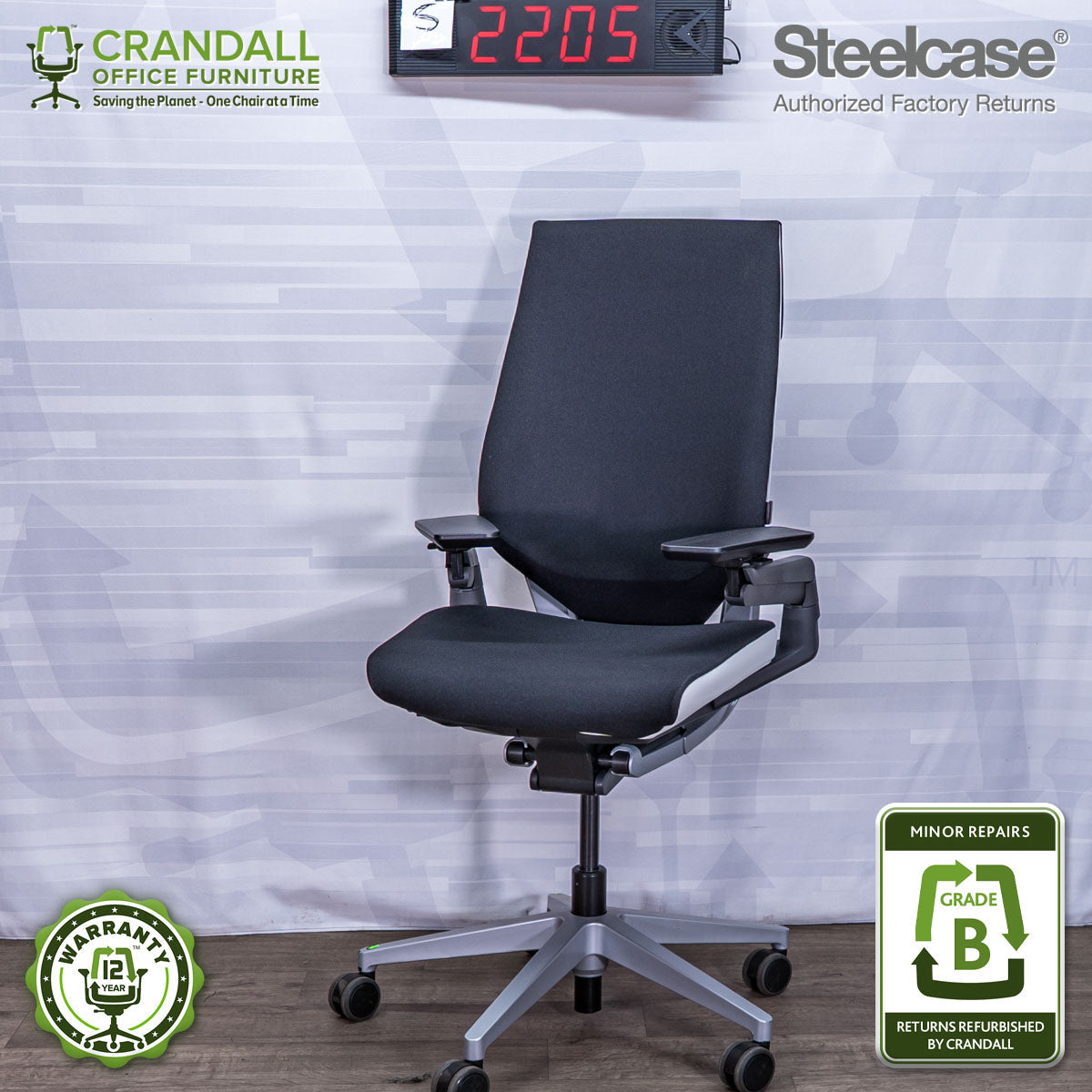 S-2205 - Steelcase Gesture - Grade B – Crandall Office Furniture