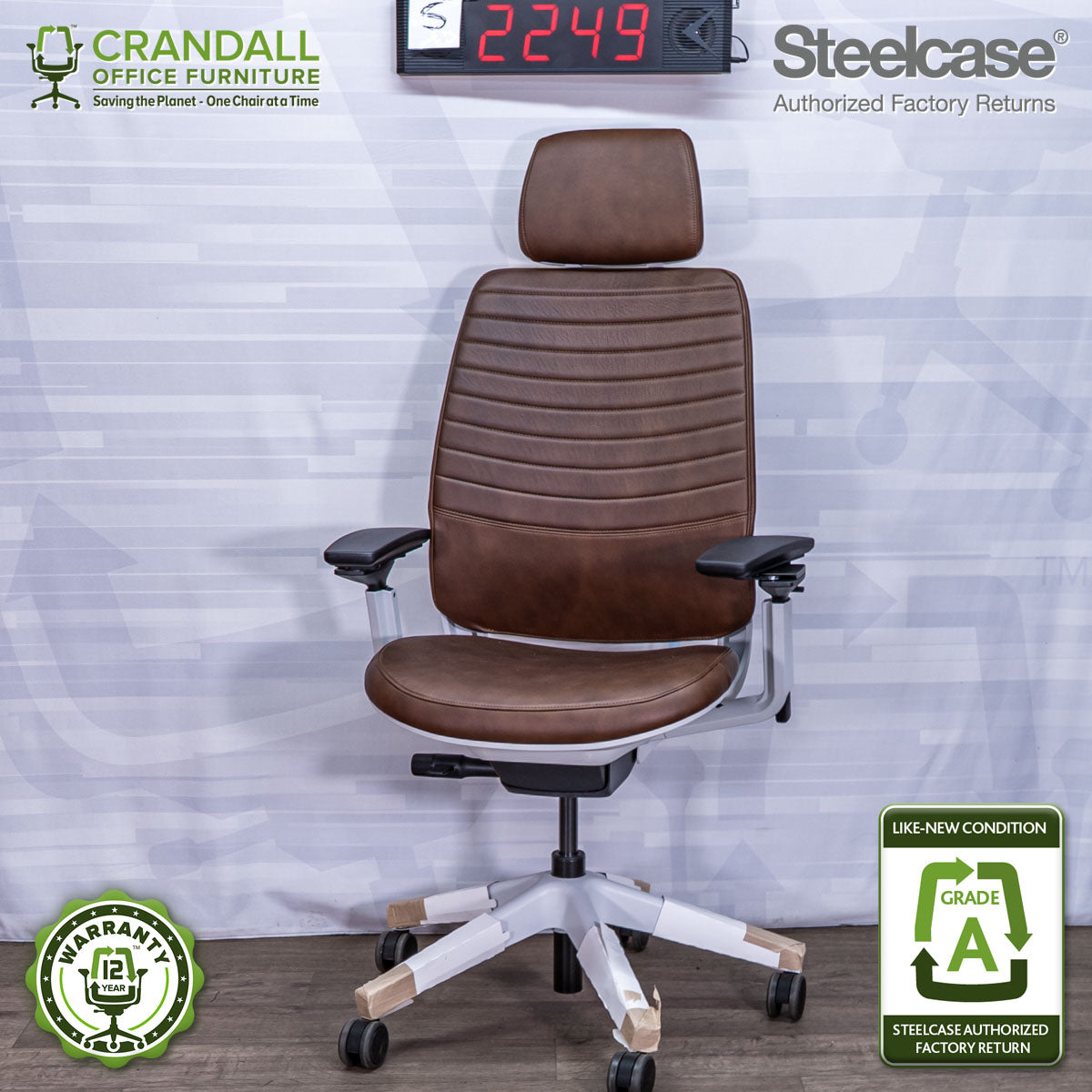 S-2249 - Steelcase Series 2 with Headrest - Grade A – Crandall Office ...