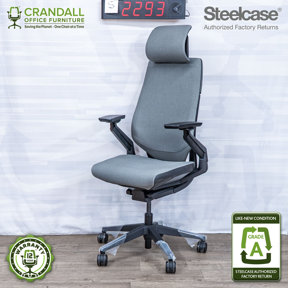 S-2293 - Steelcase Gesture - Grade A – Crandall Office Furniture
