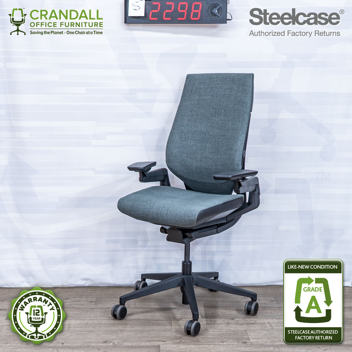 S-2298 - Steelcase Gesture - Grade A – Crandall Office Furniture