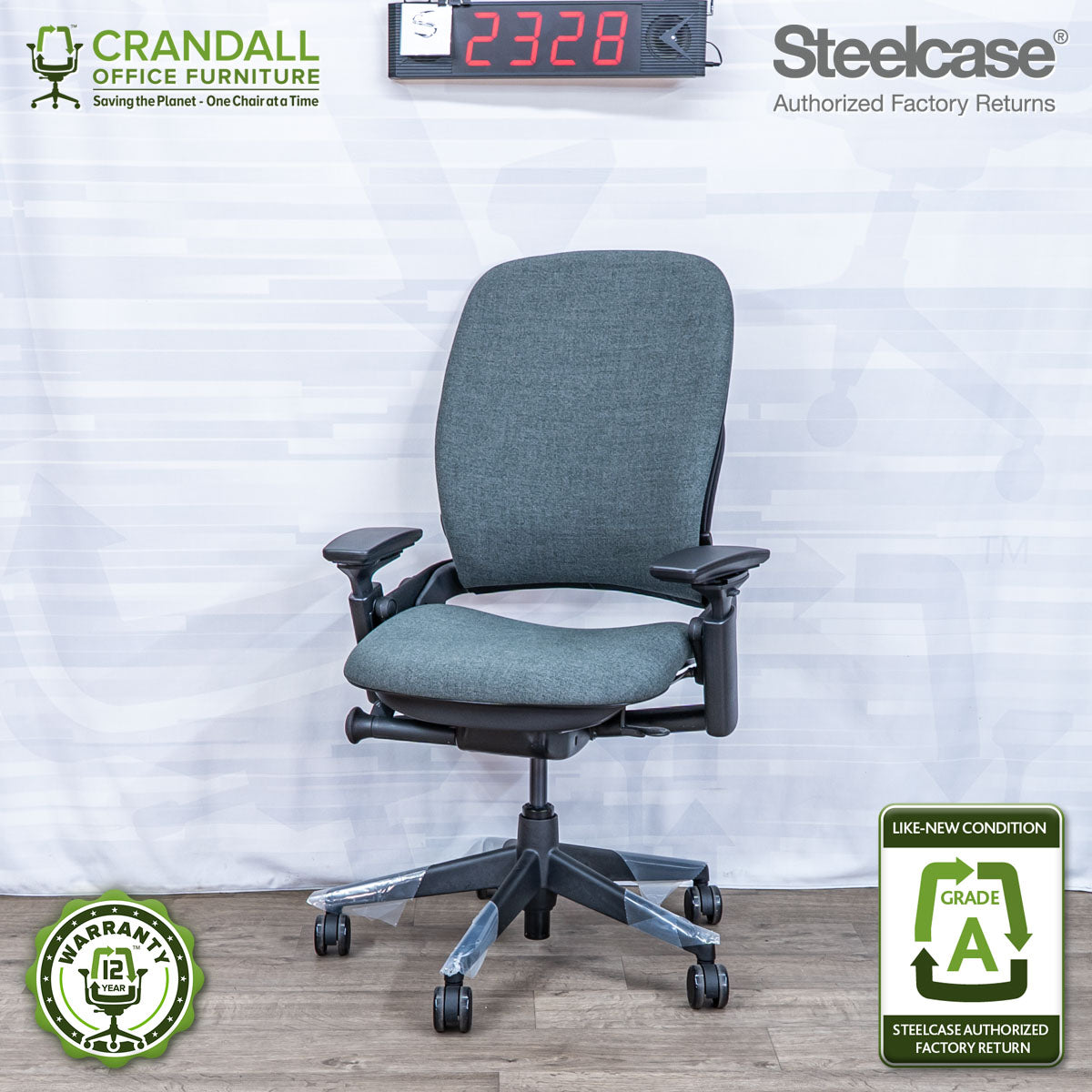 S-2328 - Steelcase V2 Leap - Grade A – Crandall Office Furniture