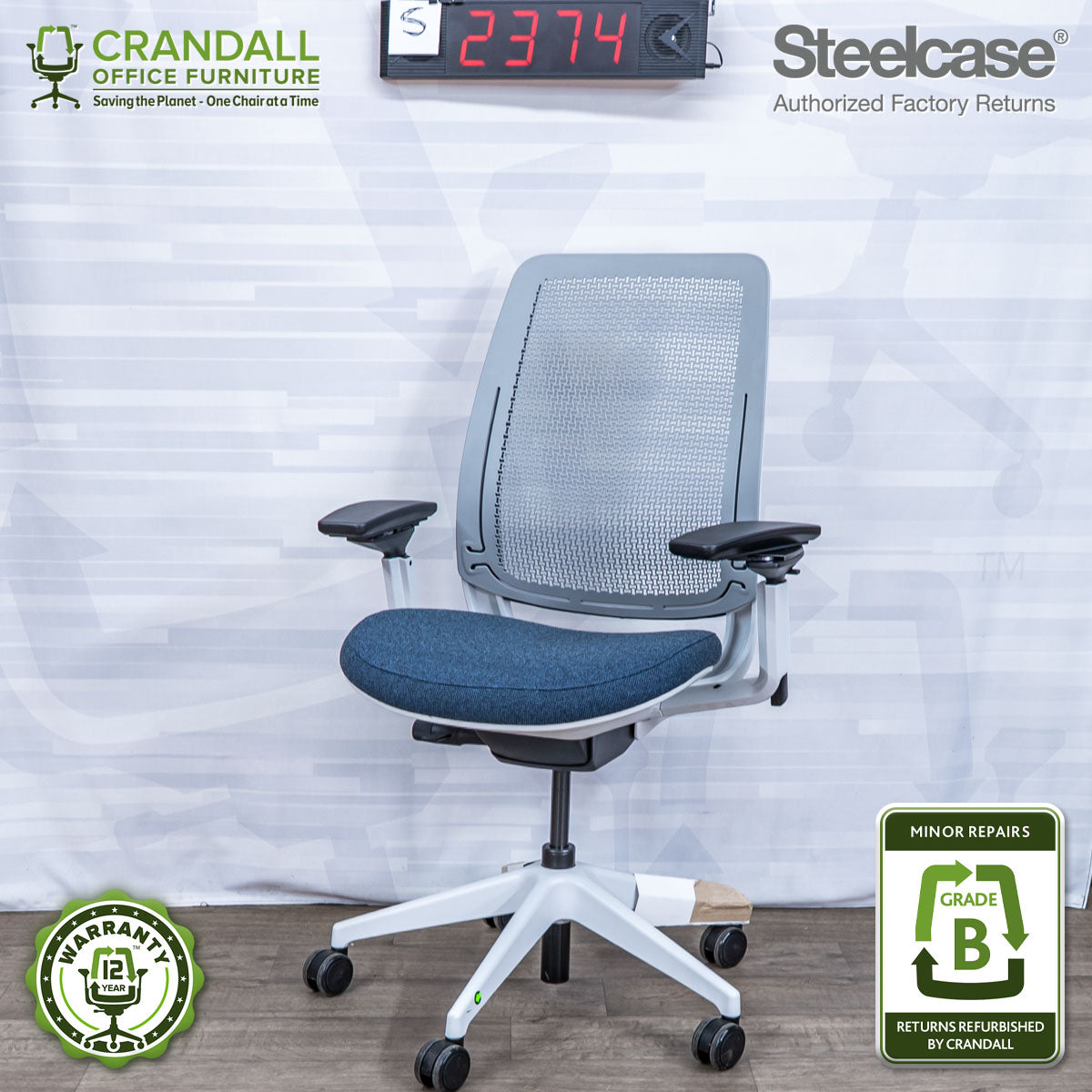 S-2374 - Steelcase Series 2 - Grade B – Crandall Office Furniture