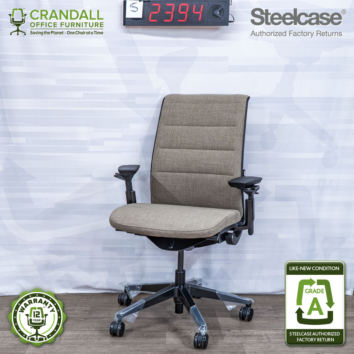 S-2394 - Steelcase V2 Think - Grade A – Crandall Office Furniture