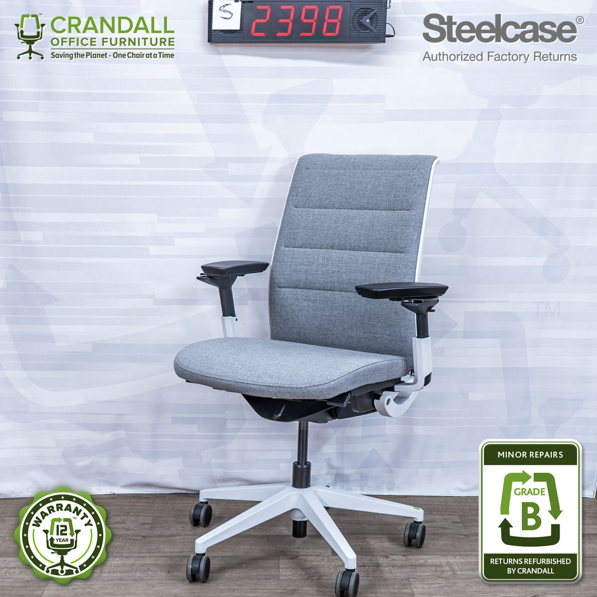 S-2398 - Steelcase V2 Think - Grade B – Crandall Office Furniture