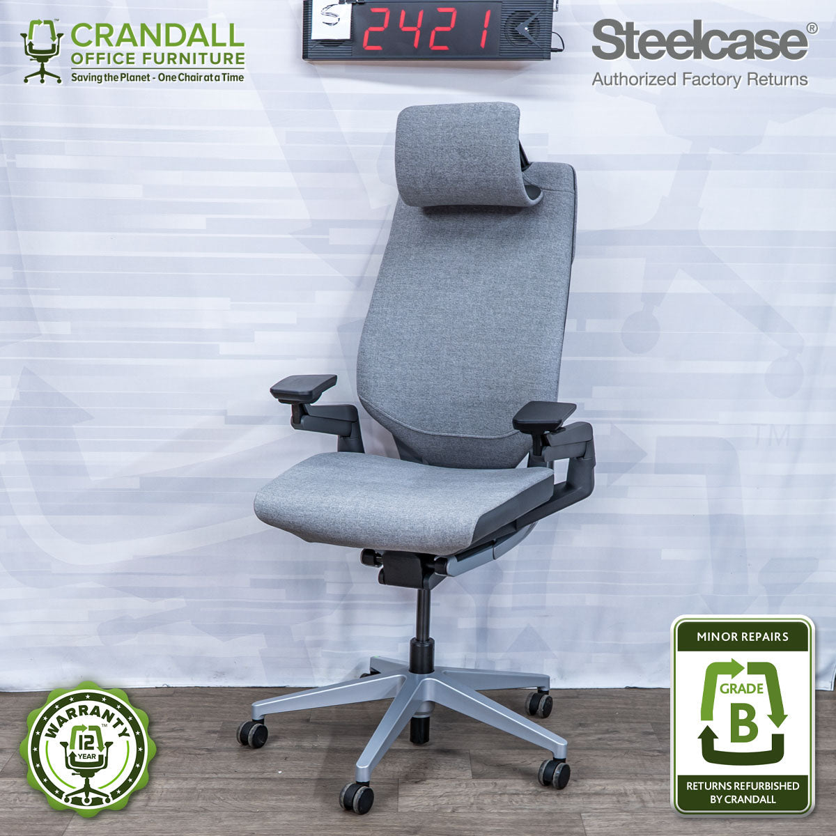 S-2421 - Steelcase Gesture - Grade B – Crandall Office Furniture