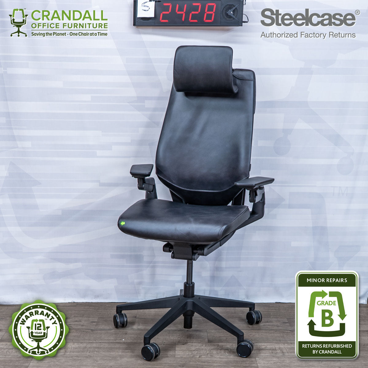S-2428 - Steelcase Gesture - Grade B – Crandall Office Furniture