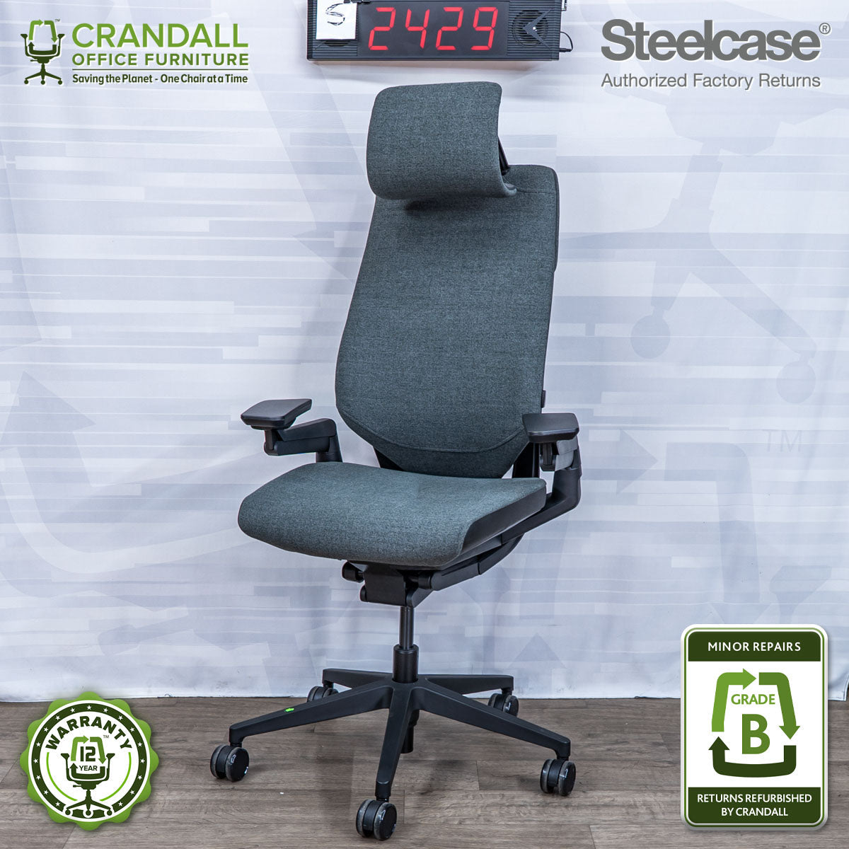S-2429 - Steelcase Gesture - Grade B – Crandall Office Furniture