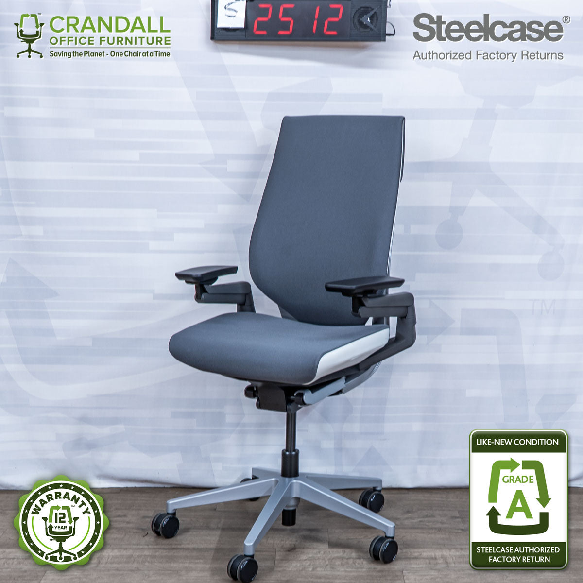 S-2512 - Steelcase Gesture - Grade A – Crandall Office Furniture