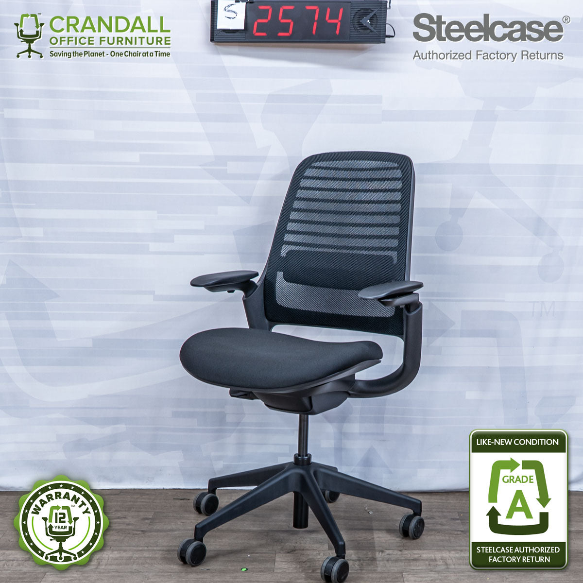 S-2574 - Steelcase Series 1 - Grade A – Crandall Office Furniture