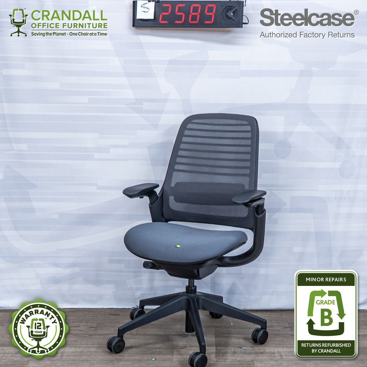 S-2589 - Steelcase Series 1 - Grade B – Crandall Office Furniture