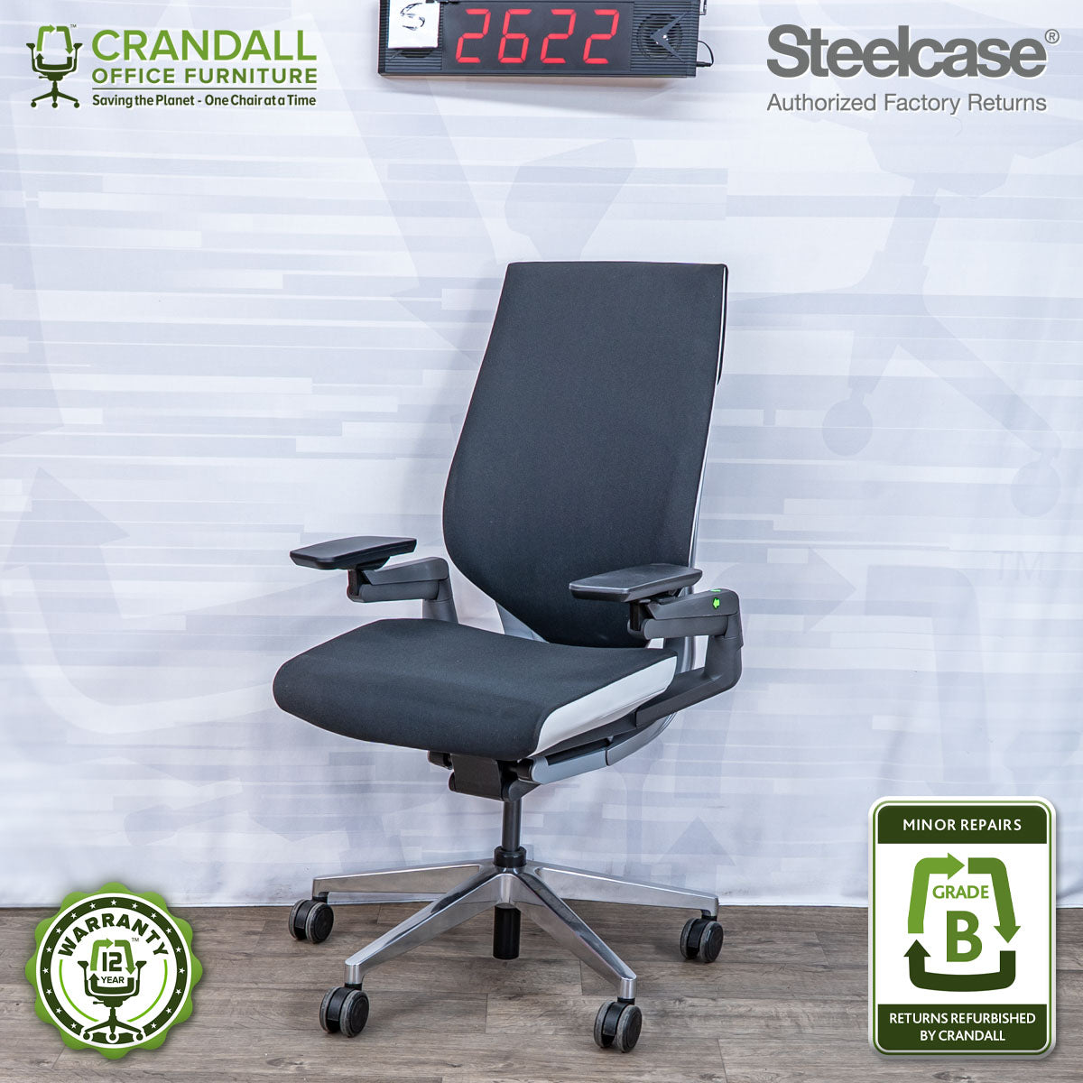 S-2622 - Steelcase Gesture - Grade B – Crandall Office Furniture