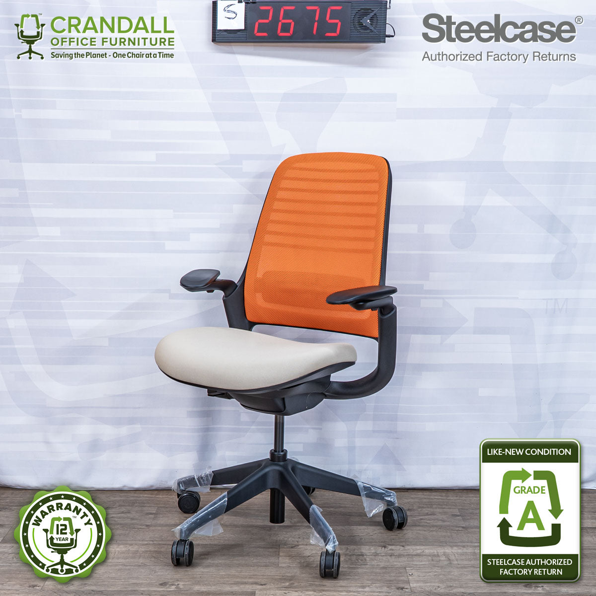 S-2675 - Steelcase Series 1 - Grade A – Crandall Office Furniture