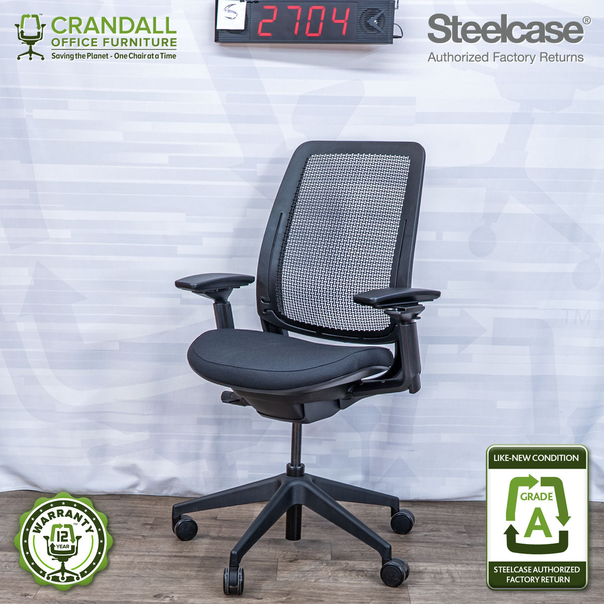 S-2704 - Steelcase Series 2 - Grade A – Crandall Office Furniture