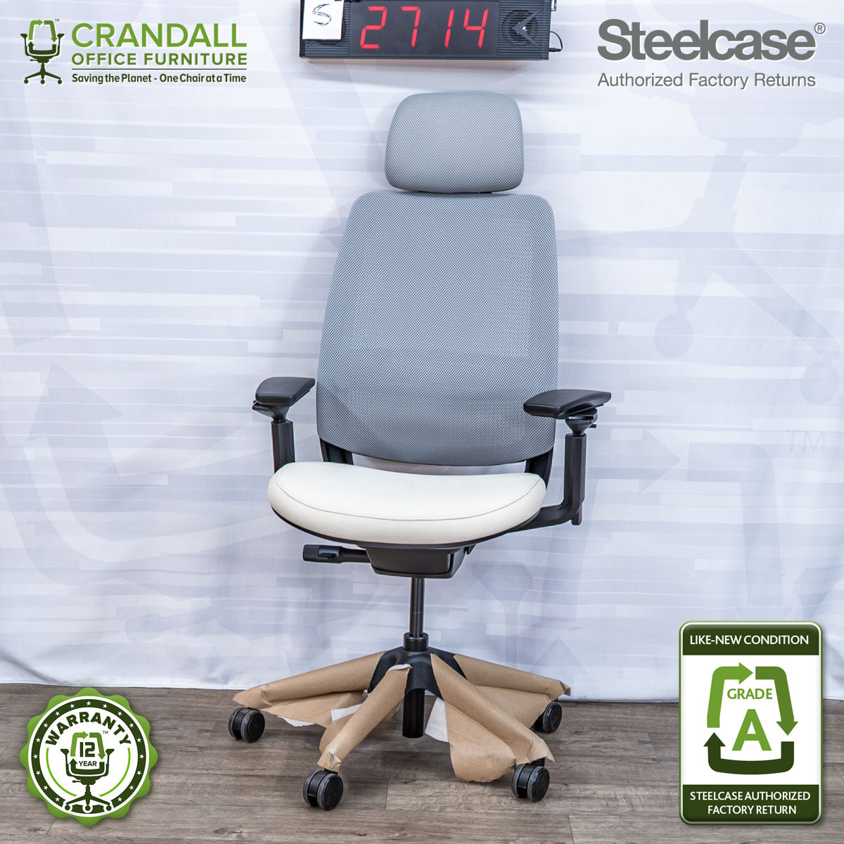 S-2714 - Steelcase Series 2 with Headrest - Grade A – Crandall Office ...