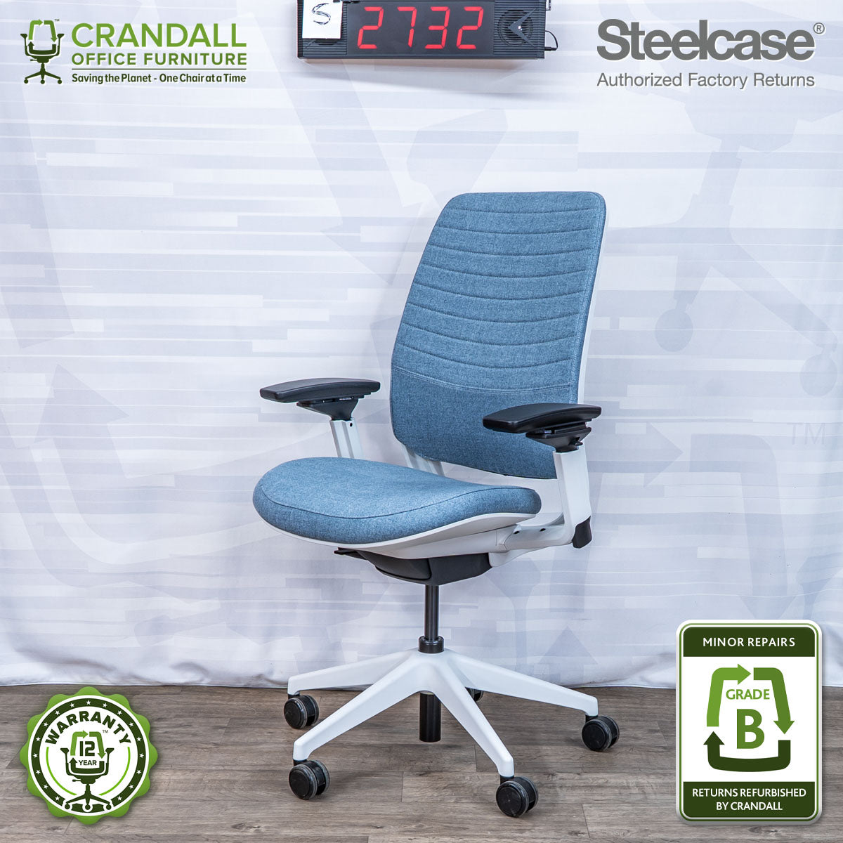 S-2732 - Steelcase Series 2 - Grade B – Crandall Office Furniture