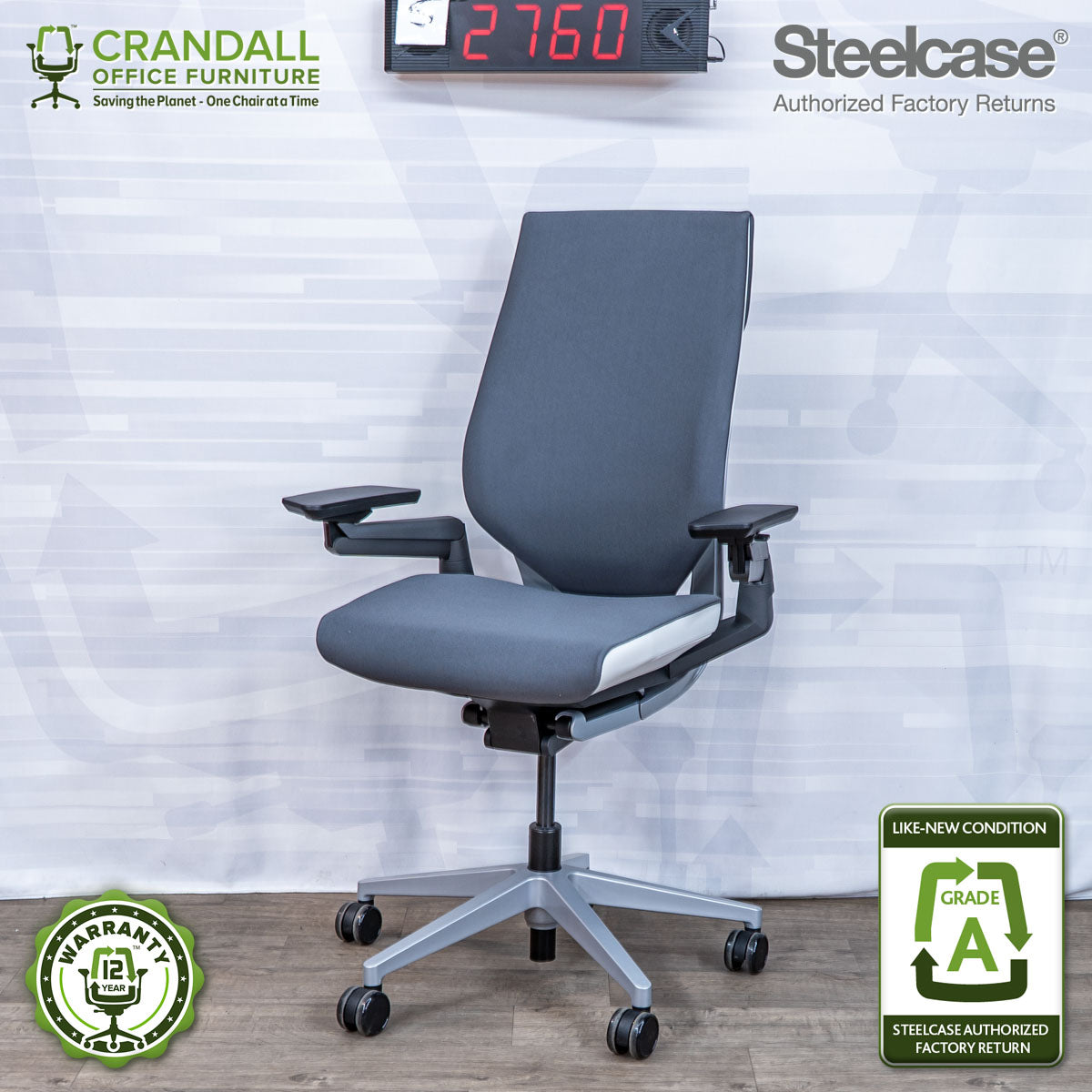 S-2760 - Steelcase Gesture - Grade A – Crandall Office Furniture