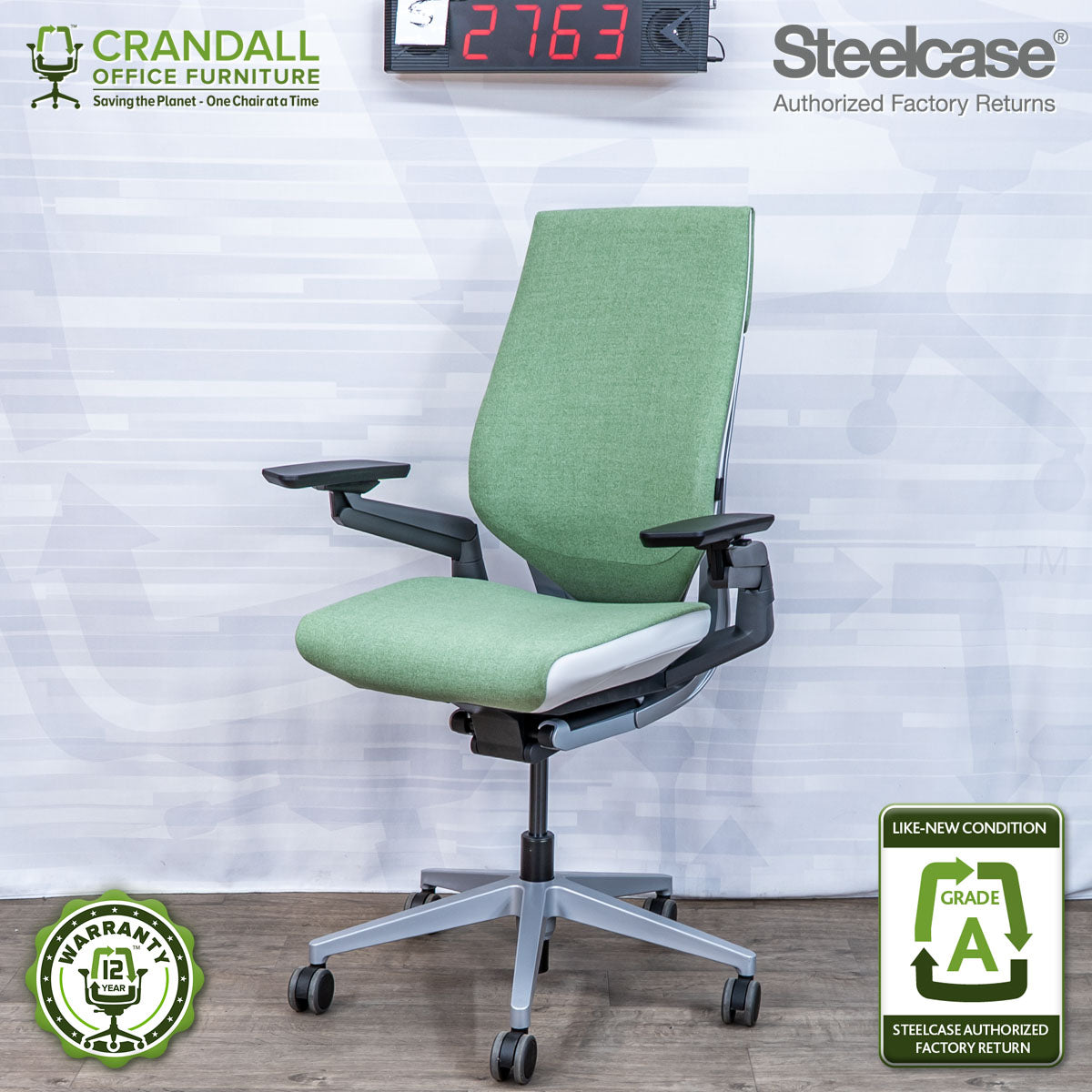 S-2763 - Steelcase Gesture - Grade A – Crandall Office Furniture