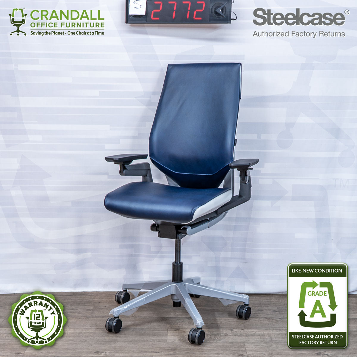 S-2772 - Steelcase Gesture - Grade A – Crandall Office Furniture